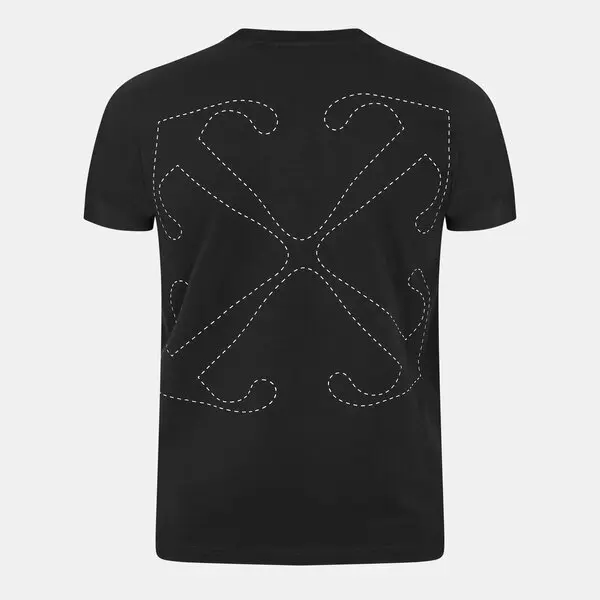 Off-White Graphic Print Cotton Crew Neck T-shirt