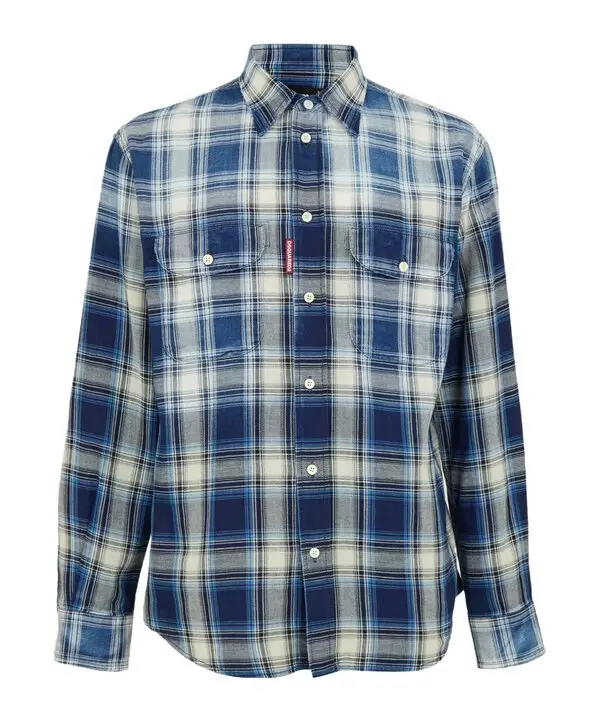 Dsquared2 Flannel Plaid Shirt