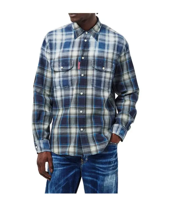 Dsquared2 Flannel Plaid Shirt