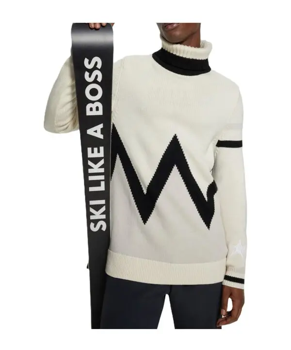 Hugo Boss Off- Turtleneck Knit Sweater