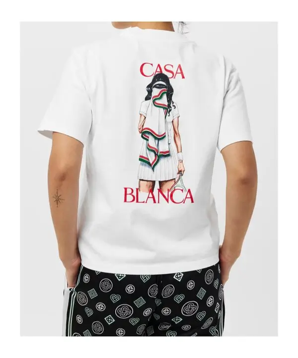Casablanca Round-neck Printed T-shirt