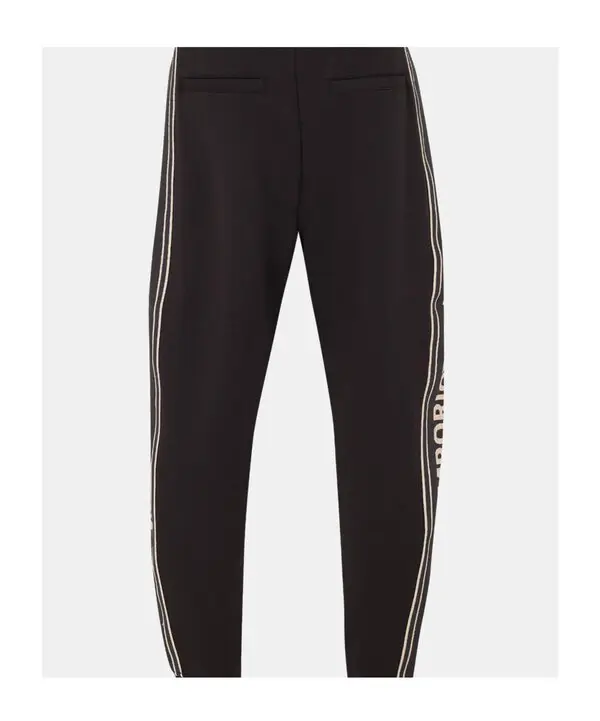 Emporio Armani Solid Color Striped Comfortable Sports Pants