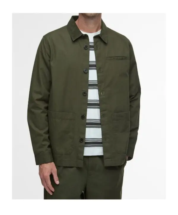 Barbour Long-sleeved Shirt Jacket With Classic Collar
