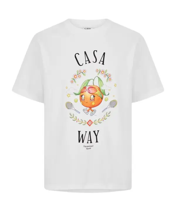 Casablanca Logo Crew Neck T-shirt