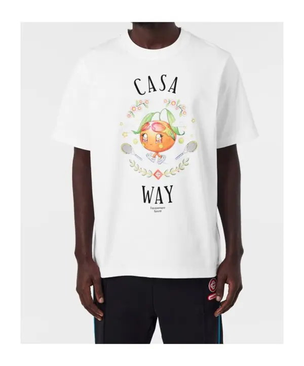 Casablanca Logo Crew Neck T-shirt