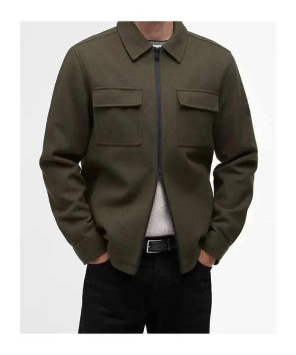 Barbour Long Sleeved Casual Jacket With Collared Neckline