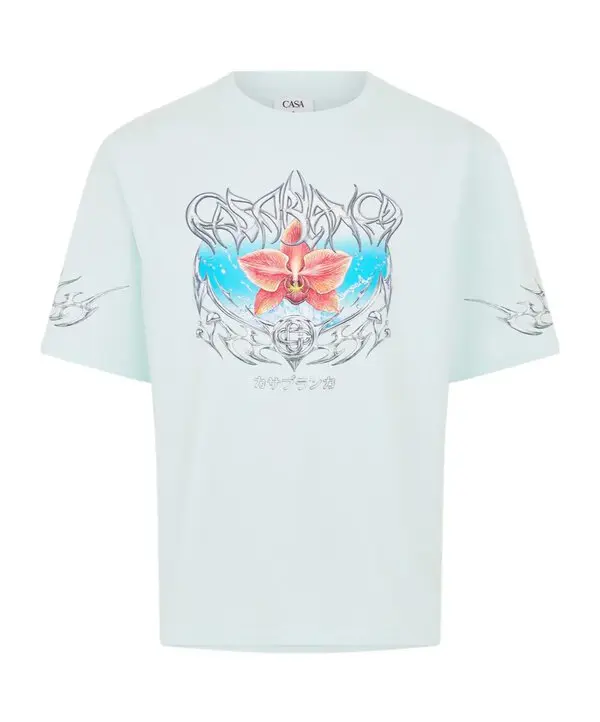Casablanca Logo Crew Neck T-shirt