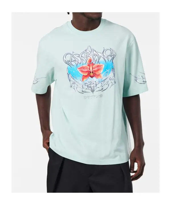 Casablanca Logo Crew Neck T-shirt