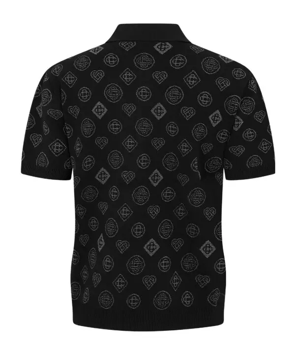 Casablanca Logo Embroidered Polo Shirt
