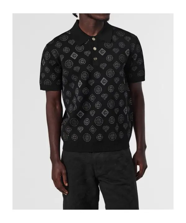 Casablanca Logo Embroidered Polo Shirt