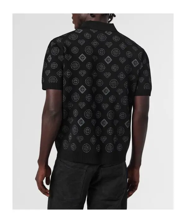 Casablanca Logo Embroidered Polo Shirt