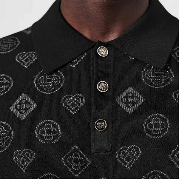 Casablanca Logo Embroidered Polo Shirt