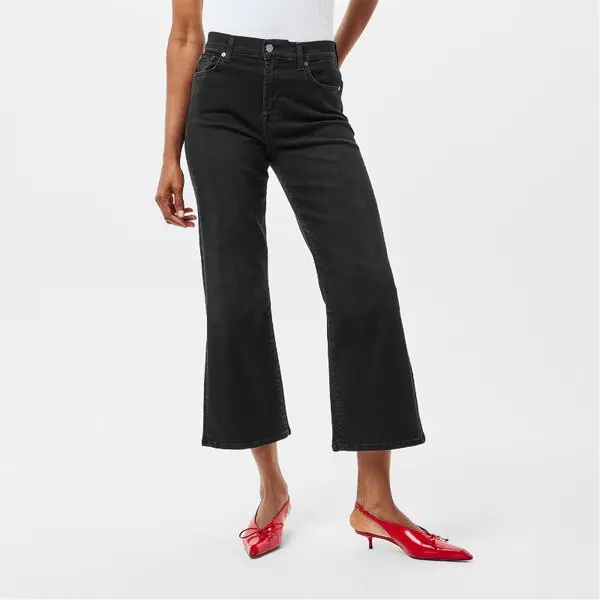 7 For All Mankind Cropped Alexa Straight Leg Jeans