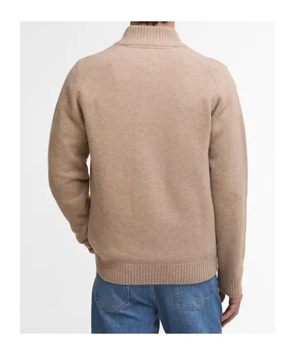 Barbour Grangetown Half-zip Jumper - Nude