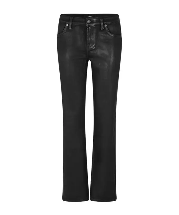 7 For All Mankind Calie Straight Leg Jeans - Black