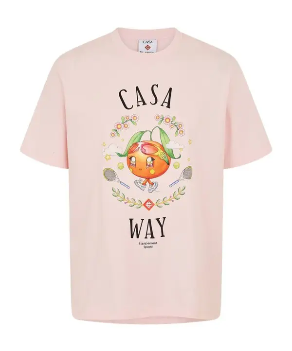 Casablanca Logo Crew Neck T-shirt