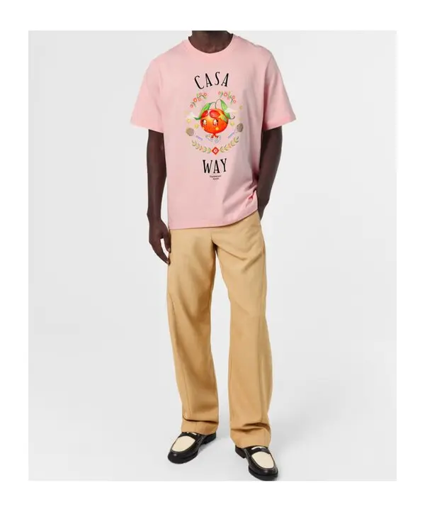 Casablanca Logo Crew Neck T-shirt