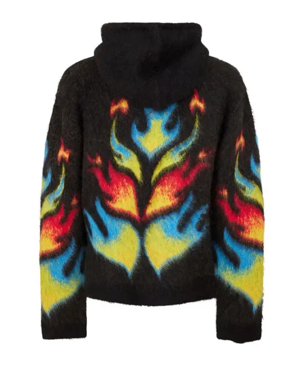 Casablanca Hooded Zippered Sweater