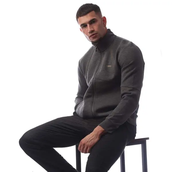 Hugo Boss Solid Color Minimalist Hooded Jacket