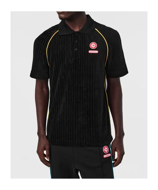 Casablanca Button-down Short Sleeve Polo Shirt