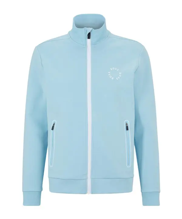 Hugo Boss Solid Color Casual Sports Hooded Jacket