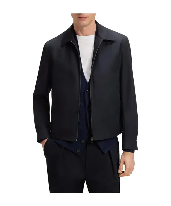 Hugo Boss Cotton-blend Zip Blazer
