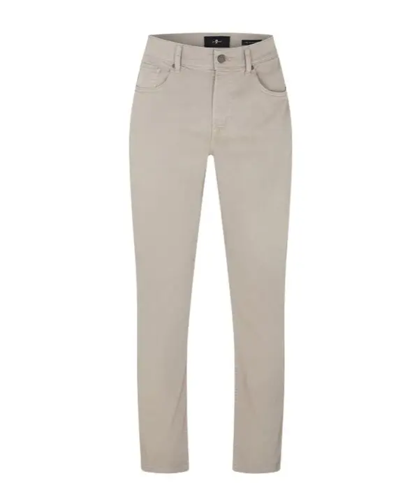 7 For All Mankind Straight Leg Sateen Trousers