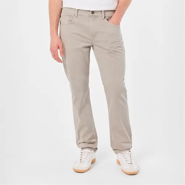 7 For All Mankind Straight Leg Sateen Trousers