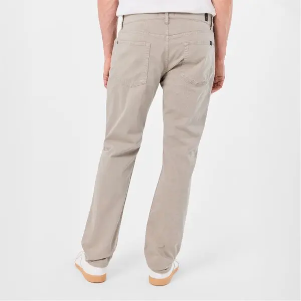 7 For All Mankind Straight Leg Sateen Trousers