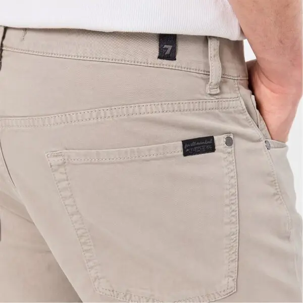 7 For All Mankind Straight Leg Sateen Trousers