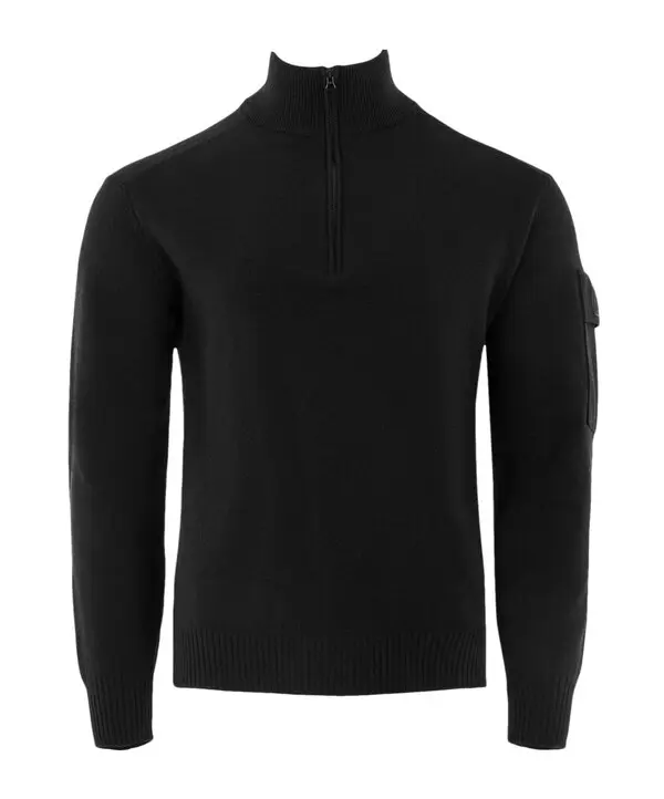 C.P. COMPANY Half-zip Stand-collar Knit Sweater