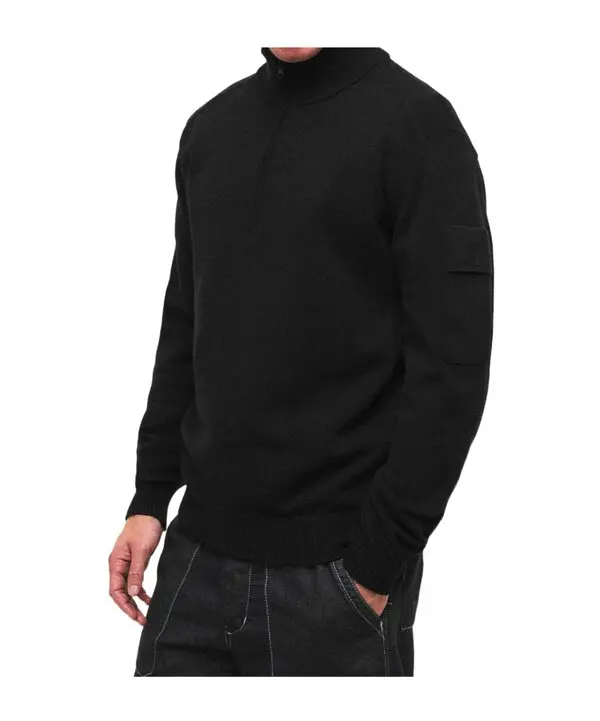 C.P. COMPANY Half-zip Stand-collar Knit Sweater