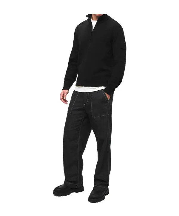 C.P. COMPANY Half-zip Stand-collar Knit Sweater