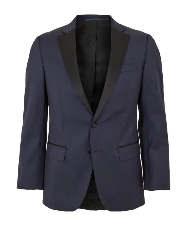 Hugo Boss Navy Single-breasted Tuxedo Blazer