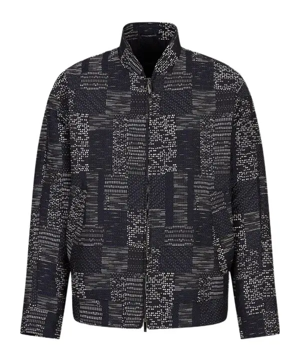 Emporio Armani Printed Zip-up Jacket