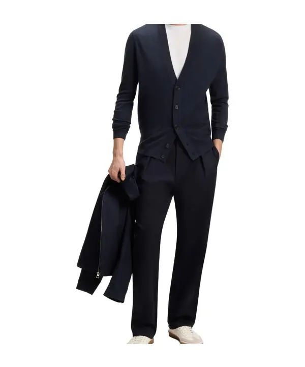 Hugo Boss Double Breasted Relaxed-fit Cardigan