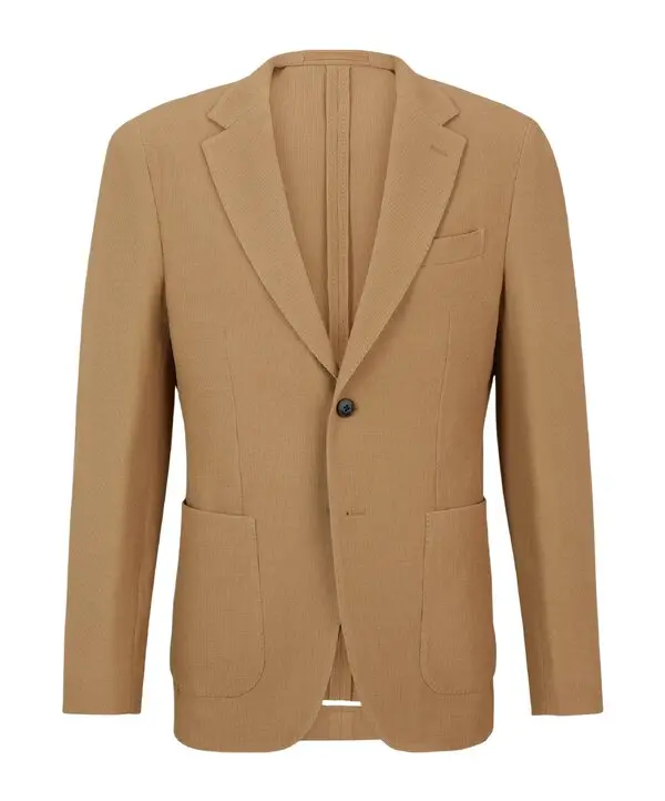 Hugo Boss Single-breasted Textured Blazer