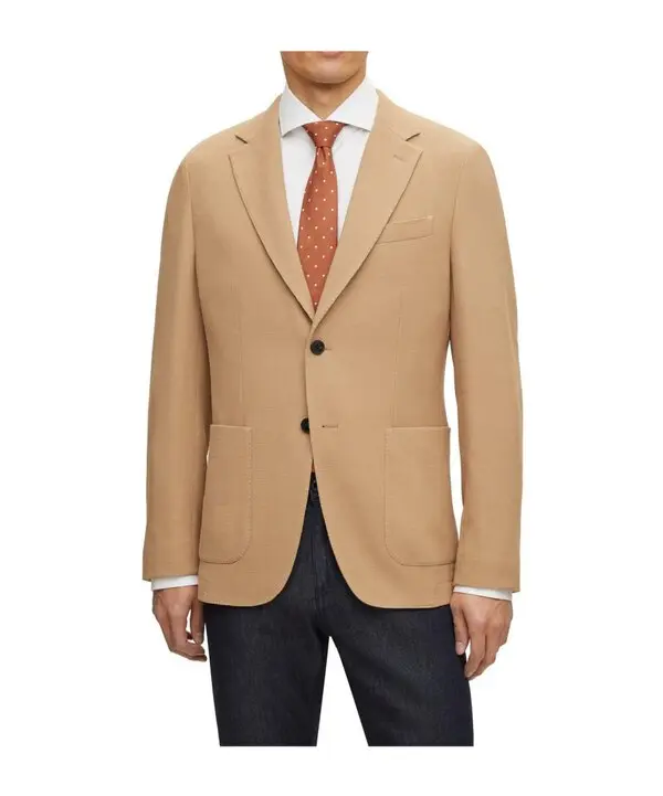 Hugo Boss Single-breasted Textured Blazer