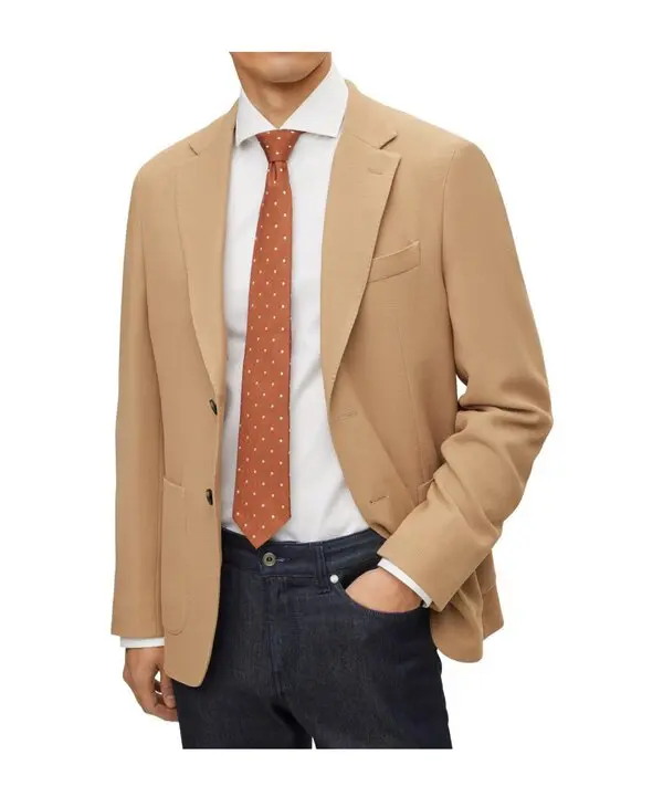 Hugo Boss Single-breasted Textured Blazer