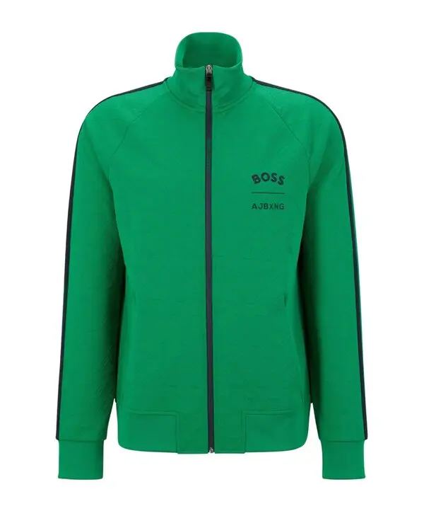 Hugo Boss Solid Color Minimalist Sports Hooded Coat