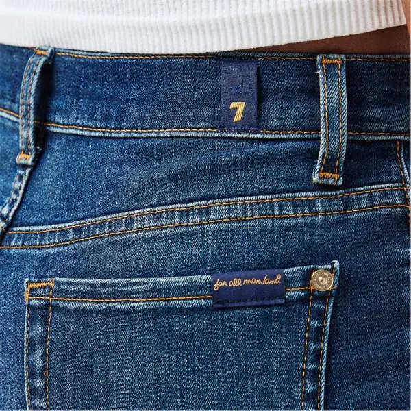 7 For All Mankind Cropped Alexa Straight Leg Jeans