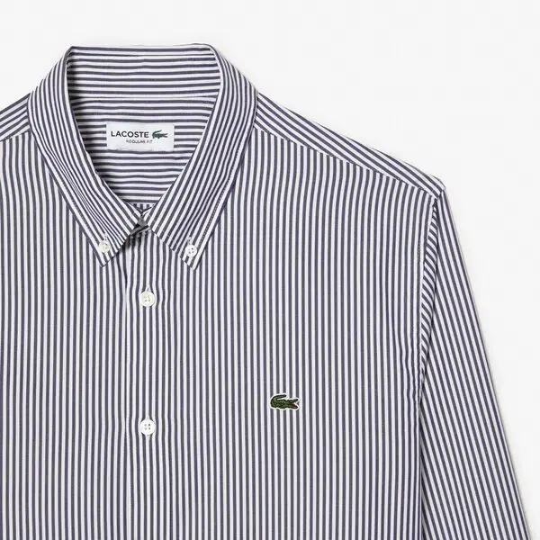 Lacoste Regular-fit Striped Cotton Shirt