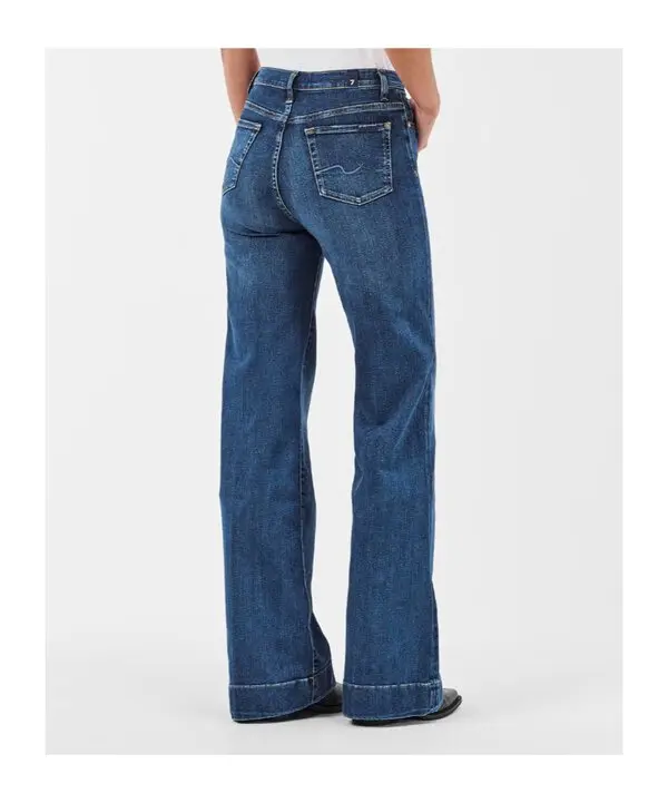 7 For All Mankind Belt Loop Jeans - Mid Blue