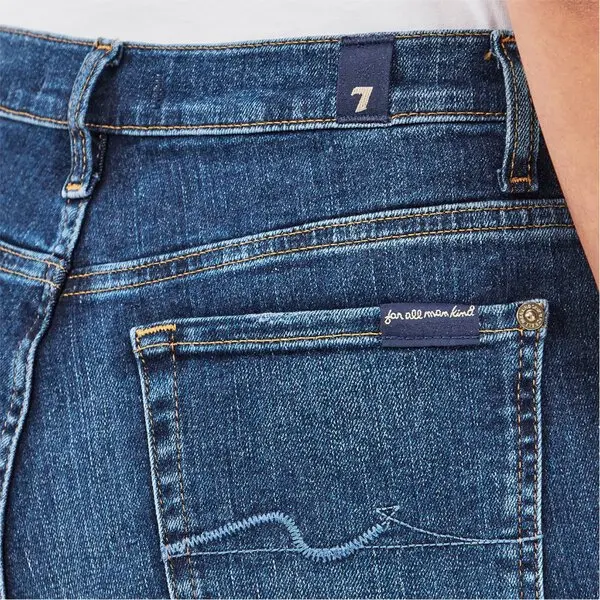 7 For All Mankind Belt Loop Jeans - Mid Blue