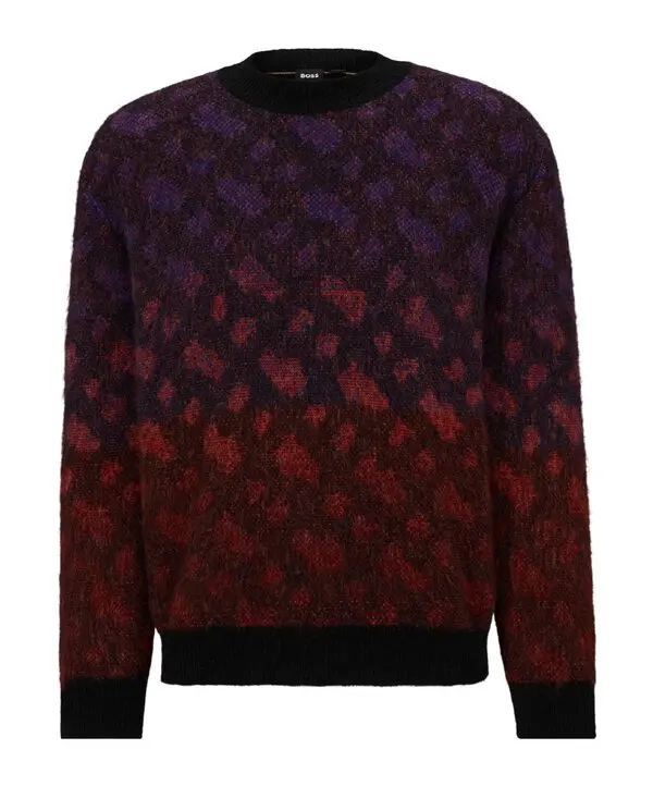 Hugo Boss Jacquard Crew Neck Sweater