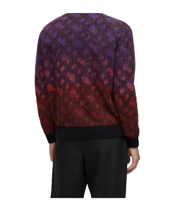 Hugo Boss Jacquard Crew Neck Sweater