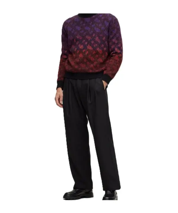 Hugo Boss Jacquard Crew Neck Sweater