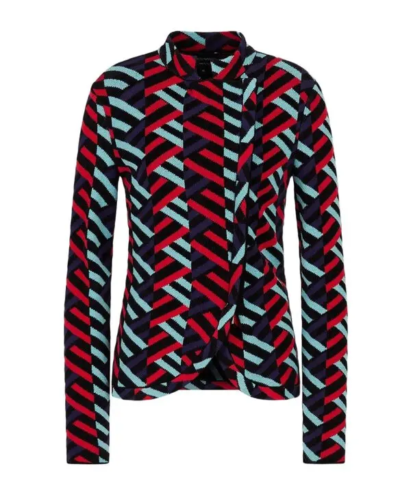 Emporio Armani Monogram Band-collar Jumper