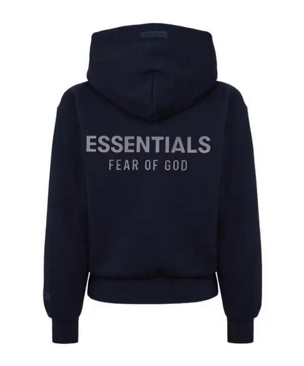 Fear Of God Zipper Hooded Sweatshirt - Black