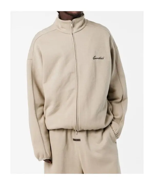 Fear Of God Zip-up High Neck Long Sleeve Jacket - Nude